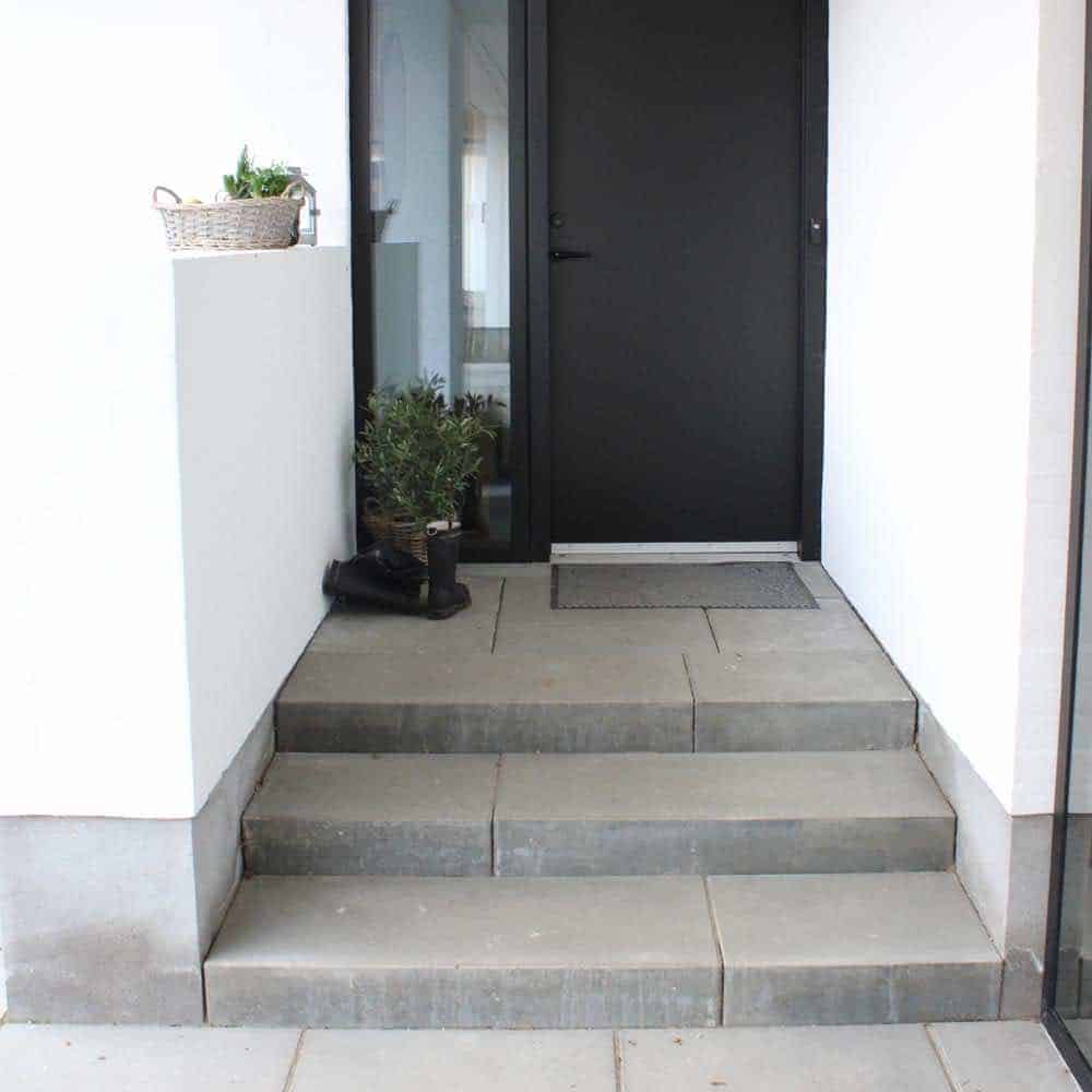 Trappetrin Lige 100x40x15 cm Grå - Staby Fliser og Hegn