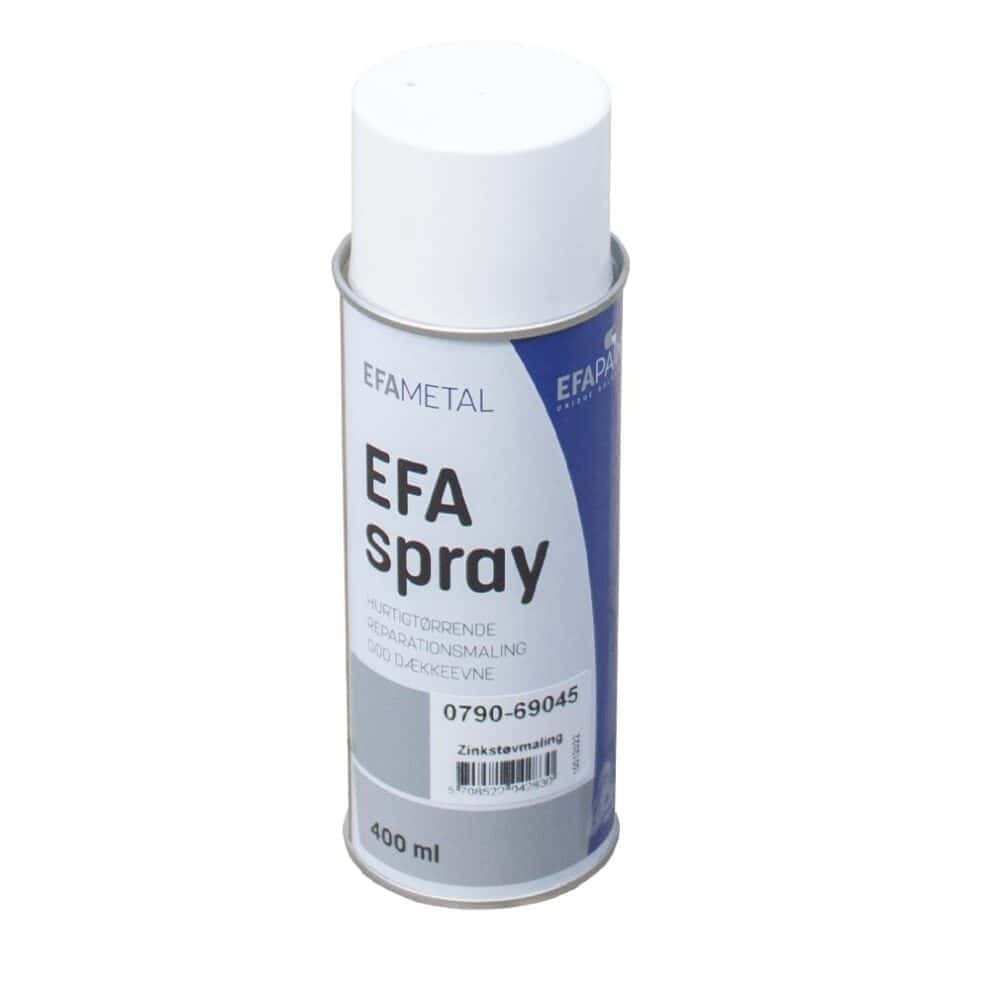 EFASPRAY – Farve Spray Galvaniseret - Staby Fliser og Hegn