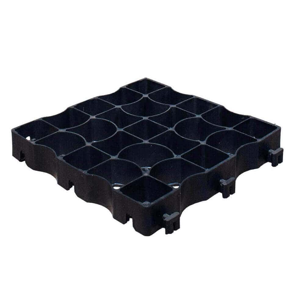 Ecoraster E30 – sort 33x33x3 cm - Staby Fliser og Hegn